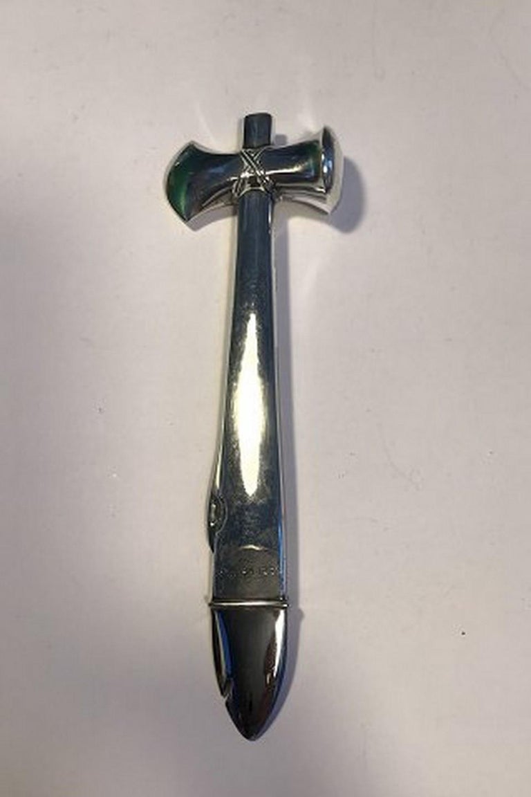 Georg Jensen Sterling Silver Cigar Box Opener For Sale at 1stDibs
