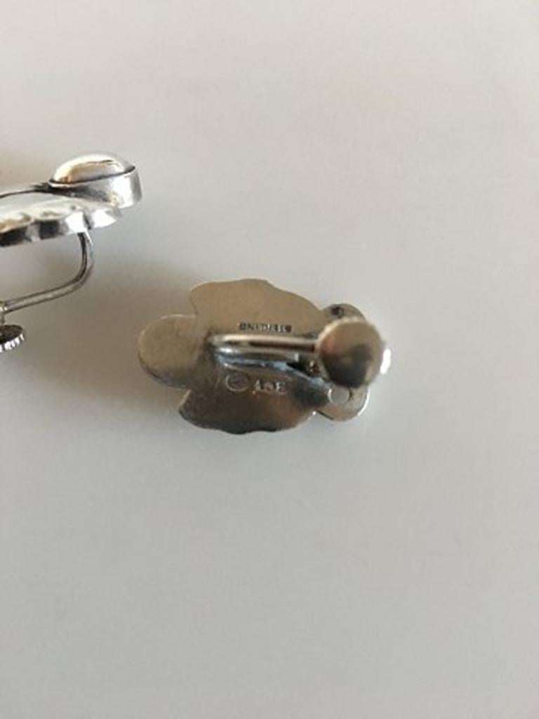 Georg Jensen Sterling Silver Ear Screws No 108 For Sale (Free Shipping ...