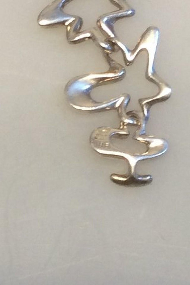 Georg Jensen Sterling Silver Henning Koppel Splash Necklace No 88B at ...