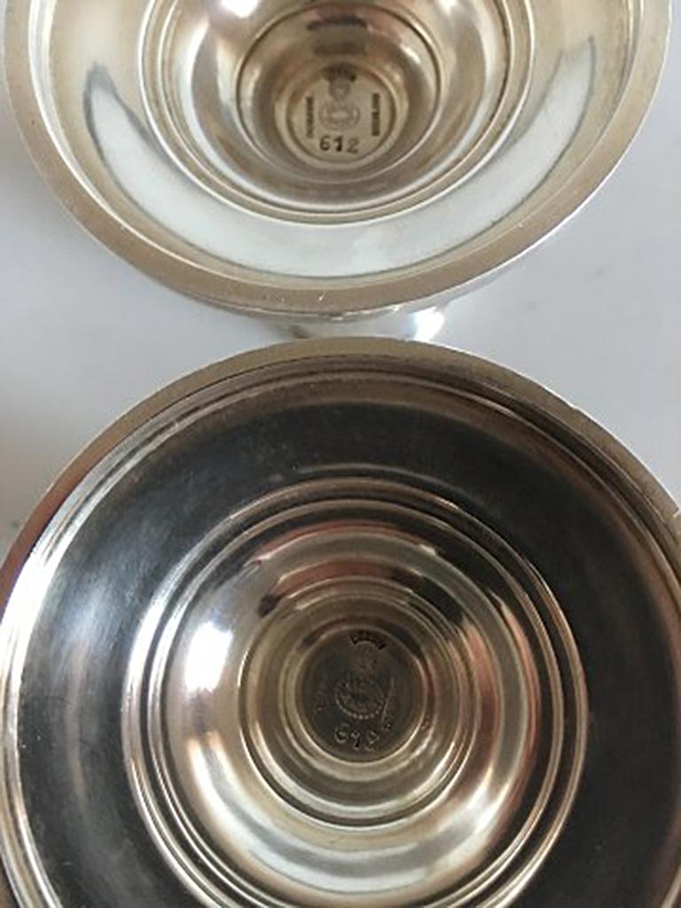 Georg Jensen Sterling Silver Johan Rohde Candlesticks #612 For Sale at ...