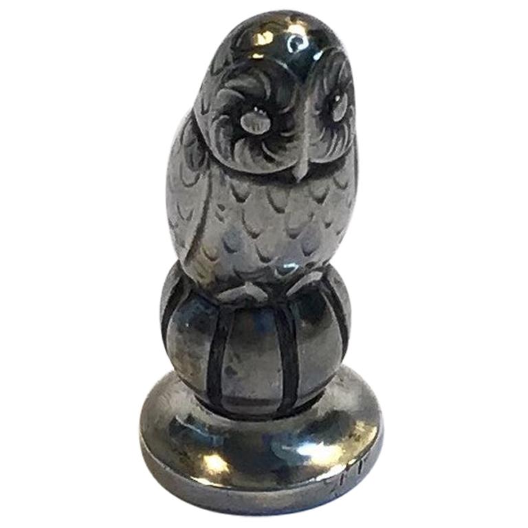 Georg Jensen Sterling Silver Lacquer Seal/Signet No 164 For Sale at 1stDibs