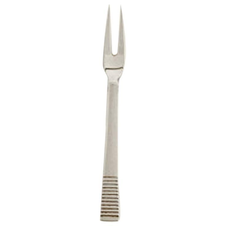 Georg Jensen Sterling Silver Acadia Lemon Fork No 047 For Sale at 1stdibs