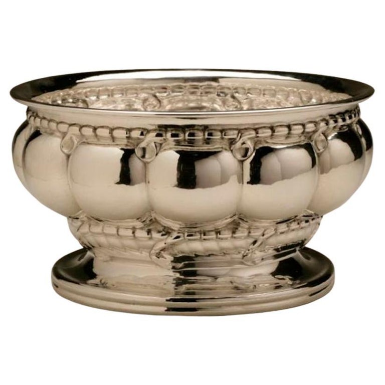 Georg Jensen Sterling Silver "Melon" Bowl No. 16 For Sale at 1stDibs
