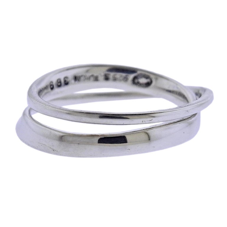 Georg Jensen Sterling Silver Moebius Ring 369 For Sale at 1stDibs