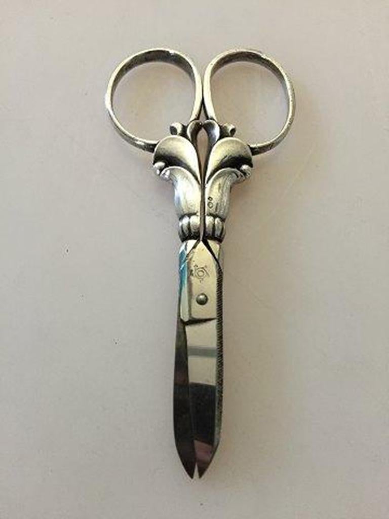 Georg Jensen Sterling Silver Nail Scissors No 172 For Sale at 1stDibs