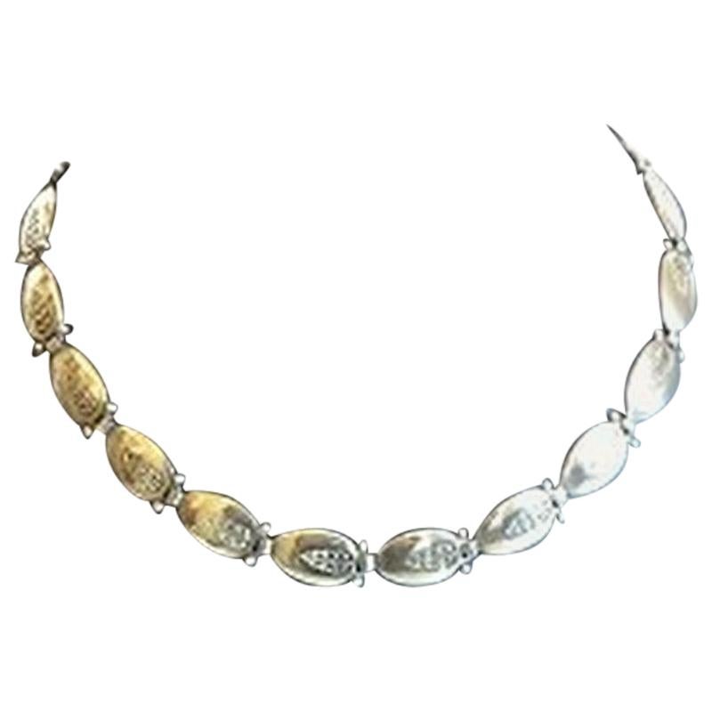 Georg Jensen Sterling Silver Necklace No 1 from 1933-1944 For Sale at ...