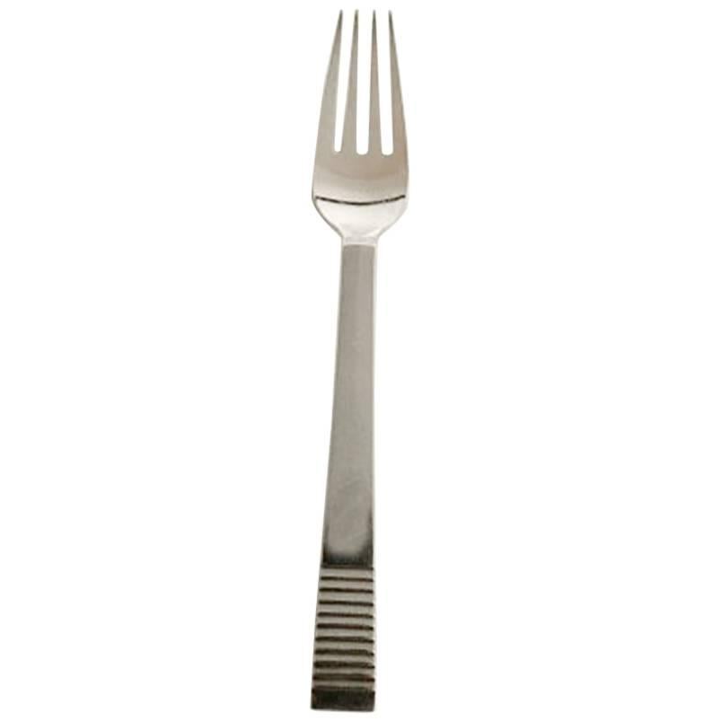 Georg Jensen Sterling Silver Parallel Large Dinner Fork #002a For Sale ...