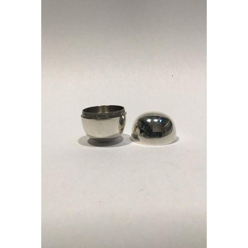 Georg Jensen Sterling Silver Pill Box No 1147B Piet Hein Super Ellipse ...