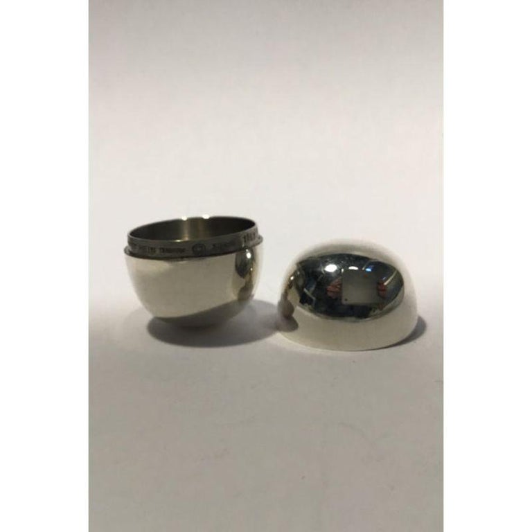 Georg Jensen Sterling Silver Pill Box No 1147B Piet Hein Super Ellipse ...