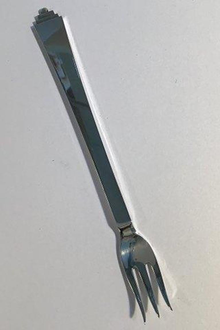 Georg Jensen Sterling Silver Pyramid Shrimp Cocktail Fork No 064 For ...
