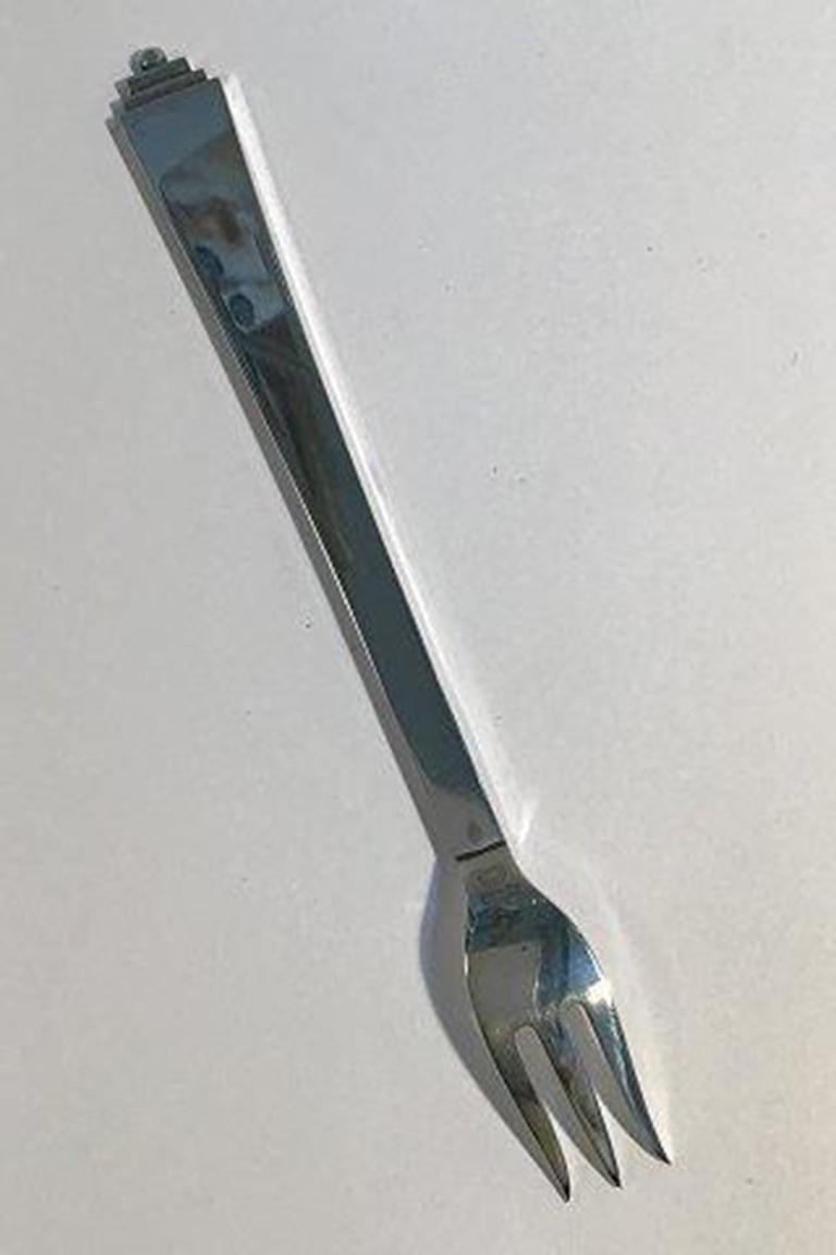Georg Jensen Sterling Silver Pyramid Shrimp Cocktail Fork No 064 For ...