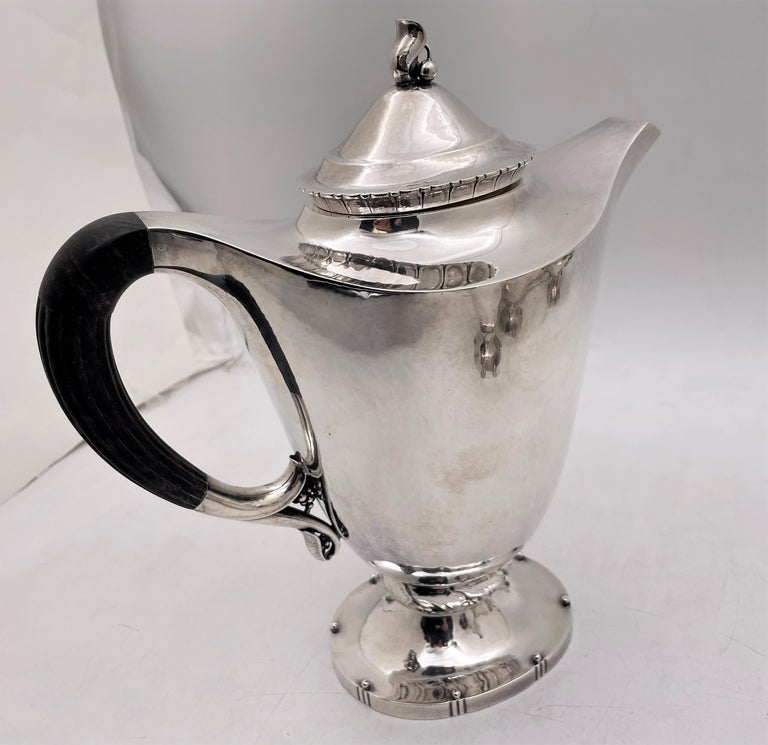 Georg Jensen Sterling Silver Rare 4-Piece Tea and Coffee Set in Pattern ...