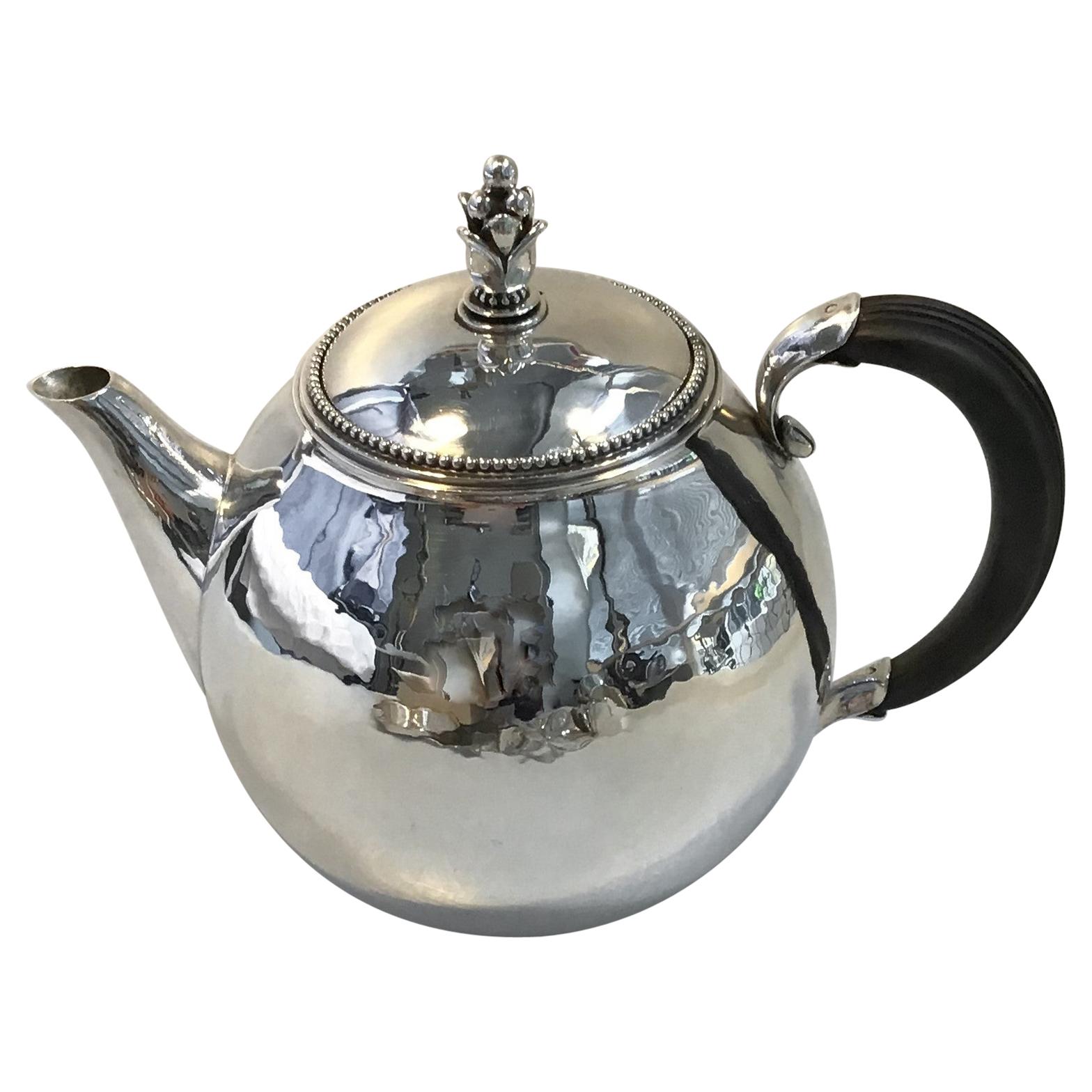 Georg Jensen Sterling Silver Tea Pot No 456 at 1stDibs