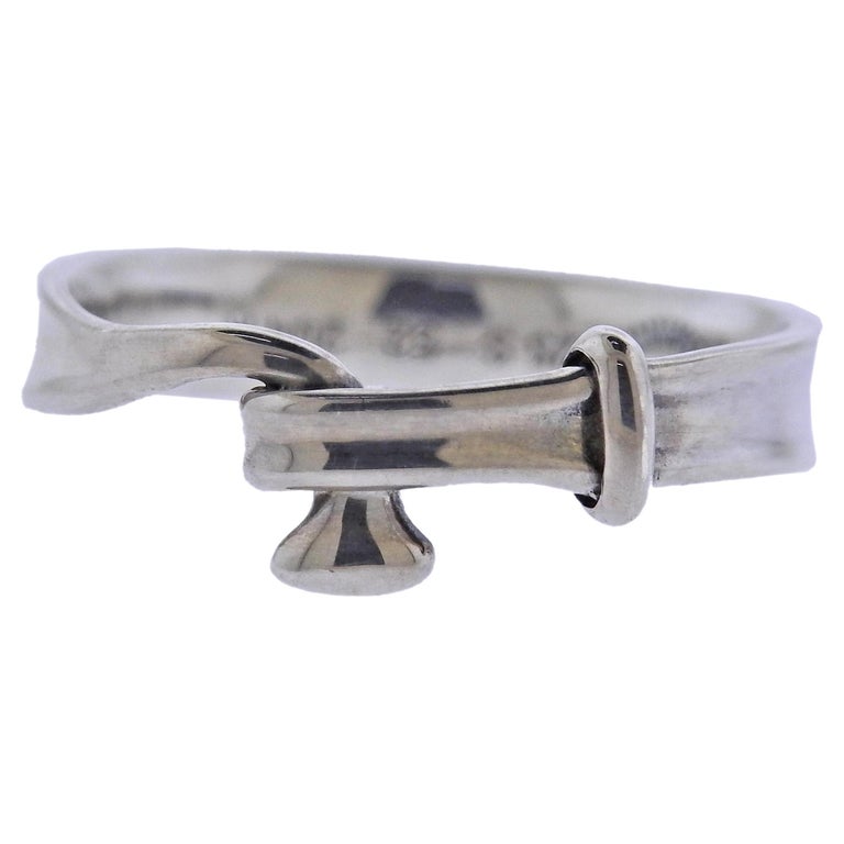 Georg Jensen Torun Hook Sterling Silver Ring 204 A For Sale at 1stDibs