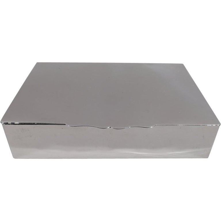 Georg Jensen USA Modern Handwrought Sterling Silver Box For Sale at 1stDibs