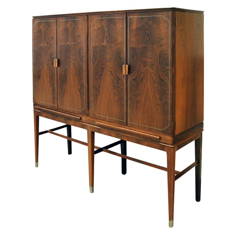 Georg Kofoed Cabinet in Brazilian Rosewood with Inlays, 1930s 'Signed ...