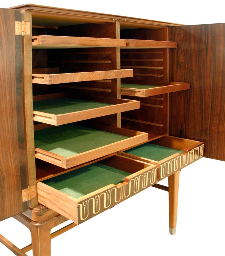 Georg Kofoed Cabinet in Brazilian Rosewood with Inlays, 1930s 'Signed ...