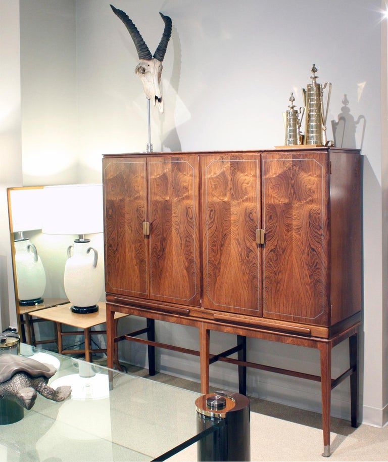 Georg Kofoed Cabinet in Brazilian Rosewood with Inlays, 1930s 'Signed ...