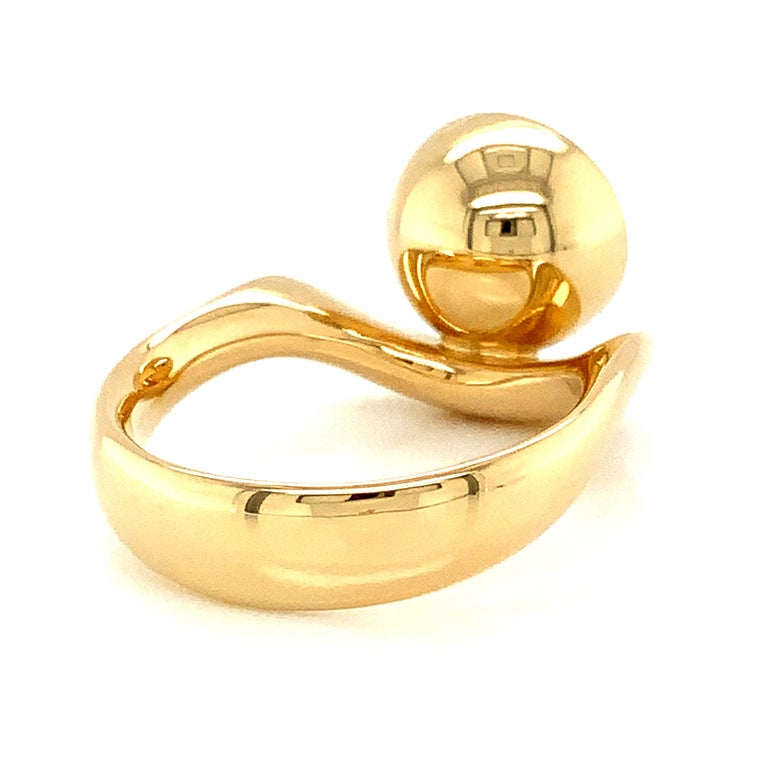 Georg Spreng - Swing Ring 18 Karat Yellow Gold round Citrine Madeira ...