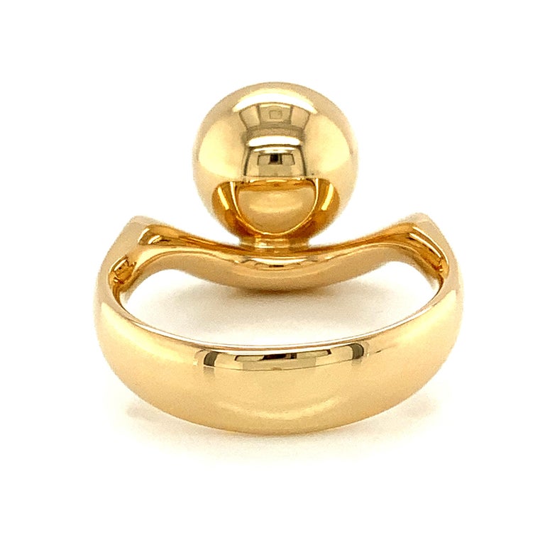 Georg Spreng - Swing Ring 18 Karat Yellow Gold round Citrine Madeira ...