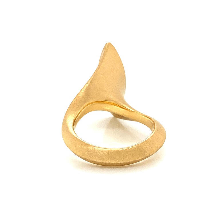 Georg Spreng - Twist Ring 18 Karat Yellow Gold with Green Tourmaline ...