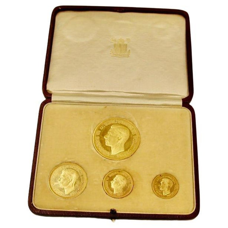 George 1V 1937 Gold Four Coin Specimen Set at 1stDibs