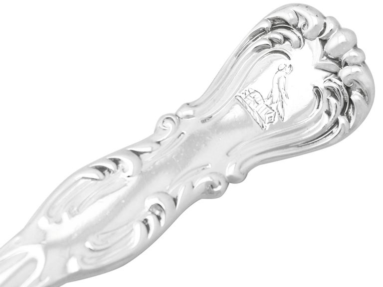 George Adams Victorian Sterling Silver Canteen of Cutlery for 12 ...