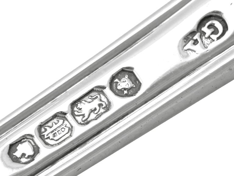 George Adams Victorian Sterling Silver Canteen of Cutlery for 12 ...