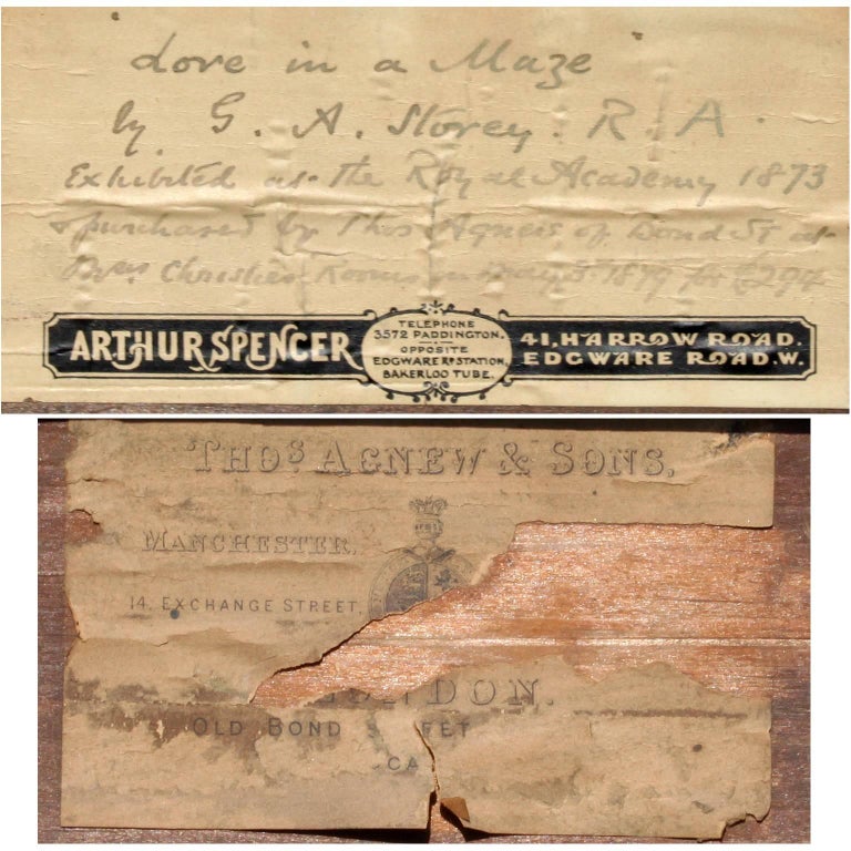 George Adolphus Storey Oil on Canvas "Love in a Maze" For Sale at 1stDibs