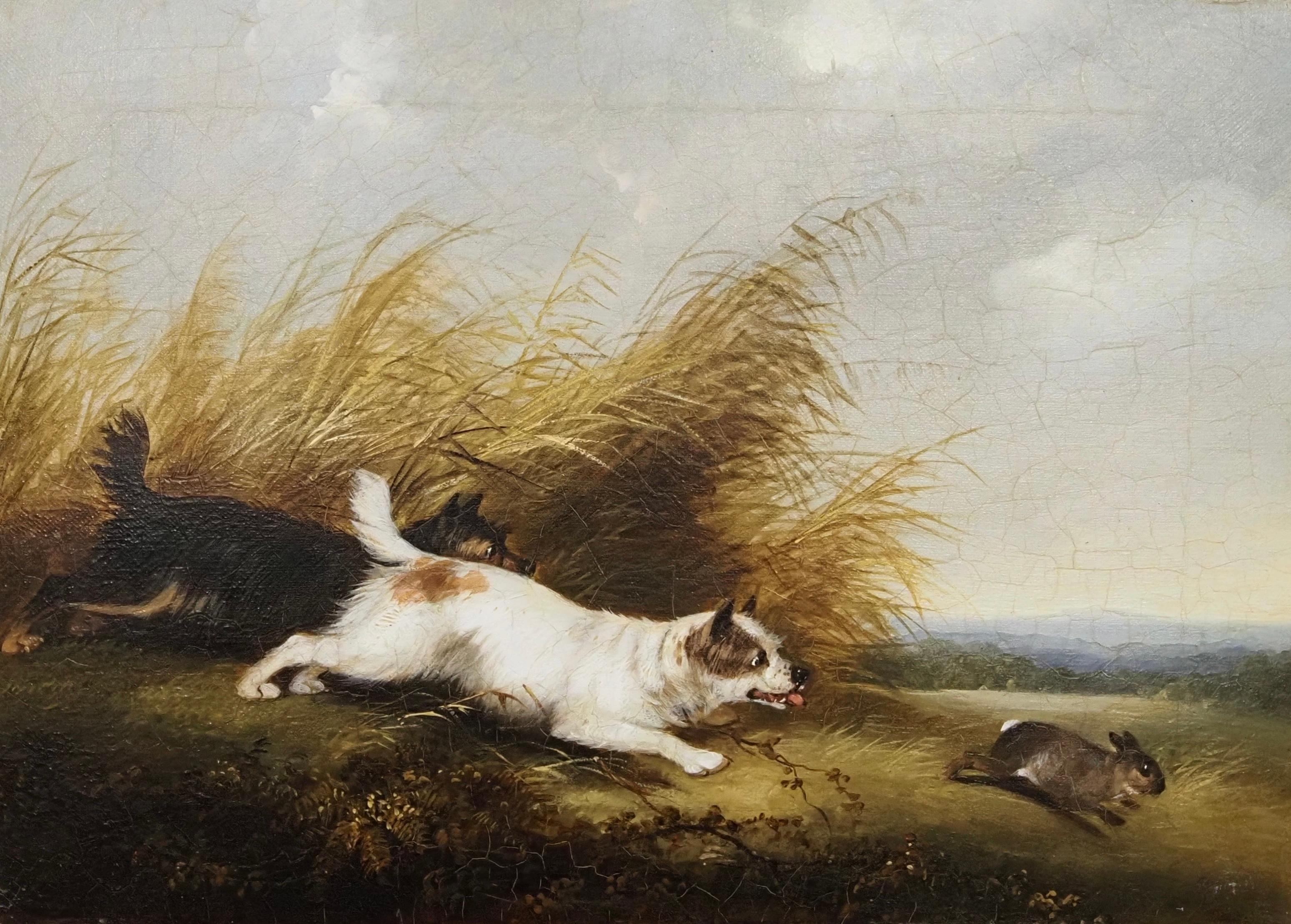 George Armfield - Spaniels Flushing A Pheasant attrib G Armfield at 1stDibs