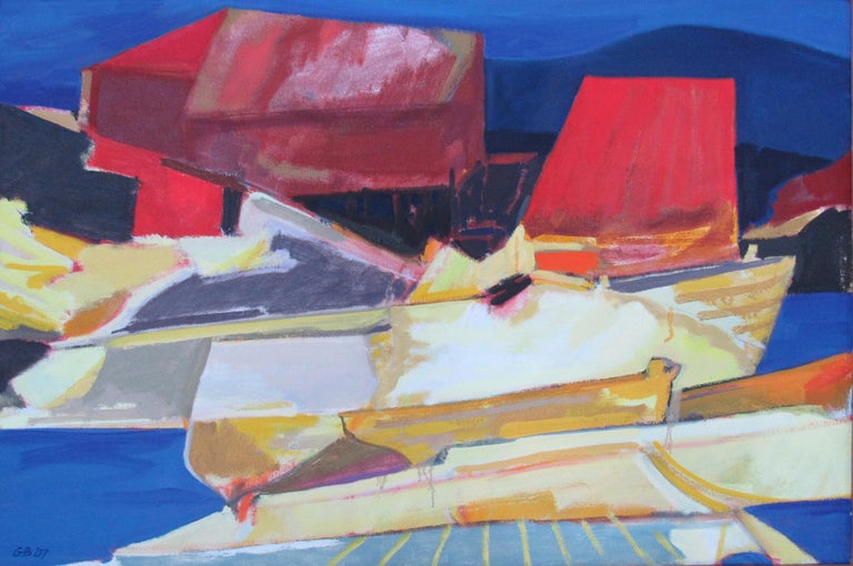 George Bayliss - 'Sheds and Hulls,' by George Bayliss, Oil on Canvas ...