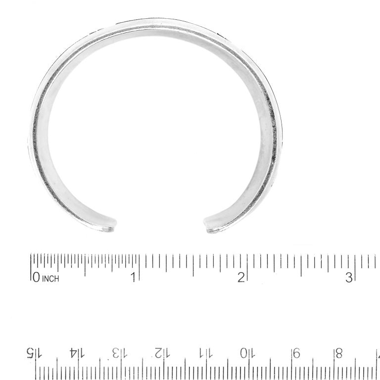 George Begay Sterling Silver Modernist Cuff Navajo, c1990s For Sale at ...