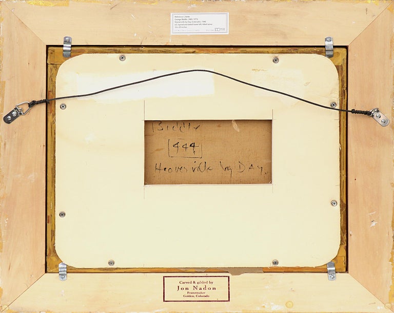 George Biddle - Hooverville by Day (Colorado), 1940s Signed Oil ...