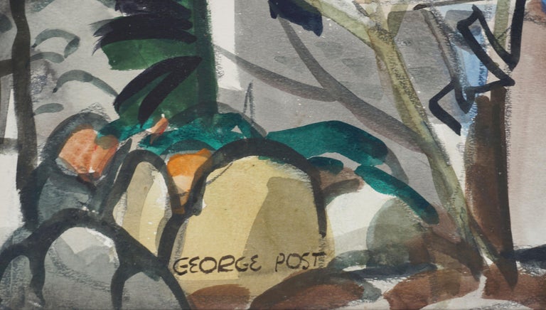 George Booth Post - Baja California Coast with Mission, Mid Century ...