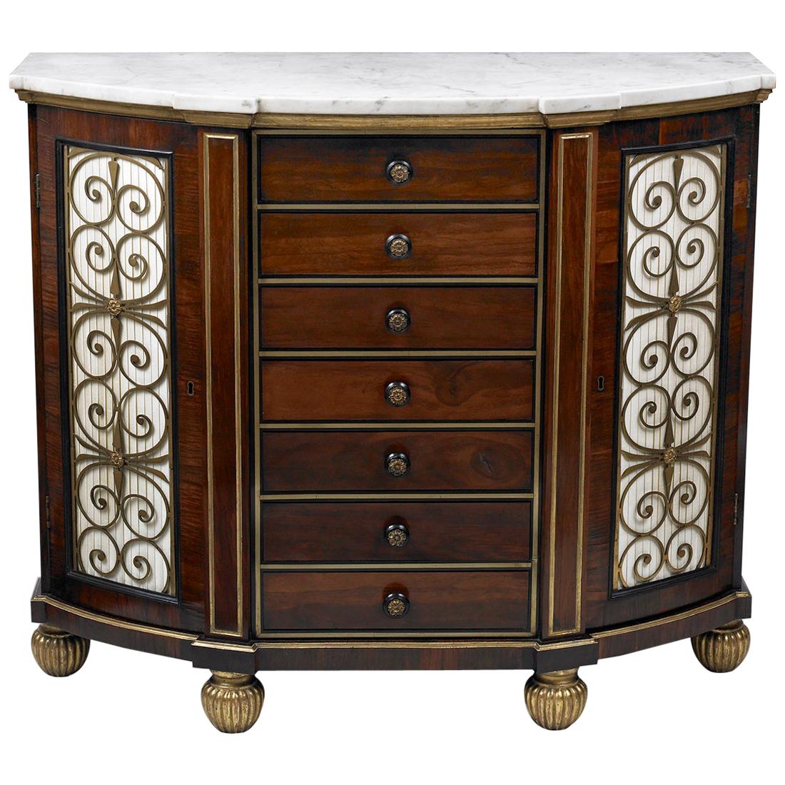English Regency Collectors Cabinet Attributed To George Bullock at 1stDibs