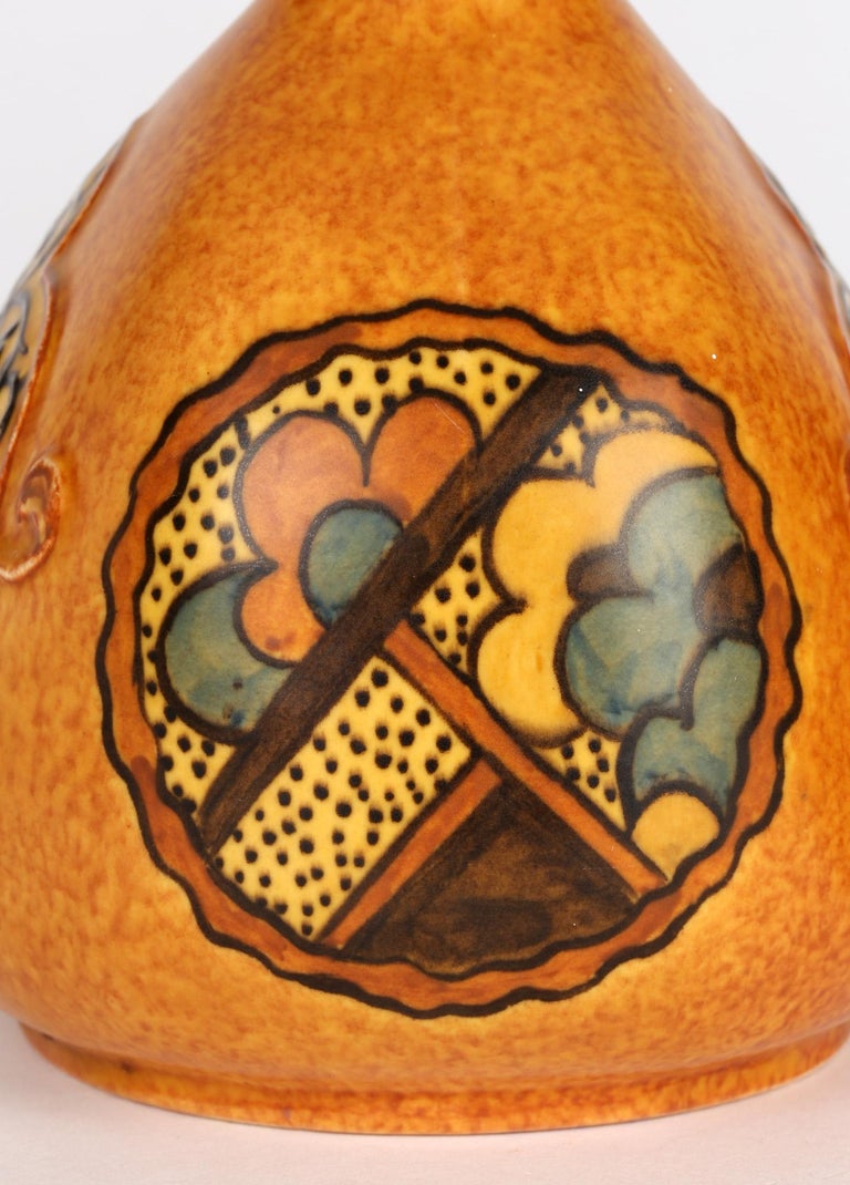 George Clews Tunstall Pair Chameleon Ware Art Deco Persian Pottery Jugs ...