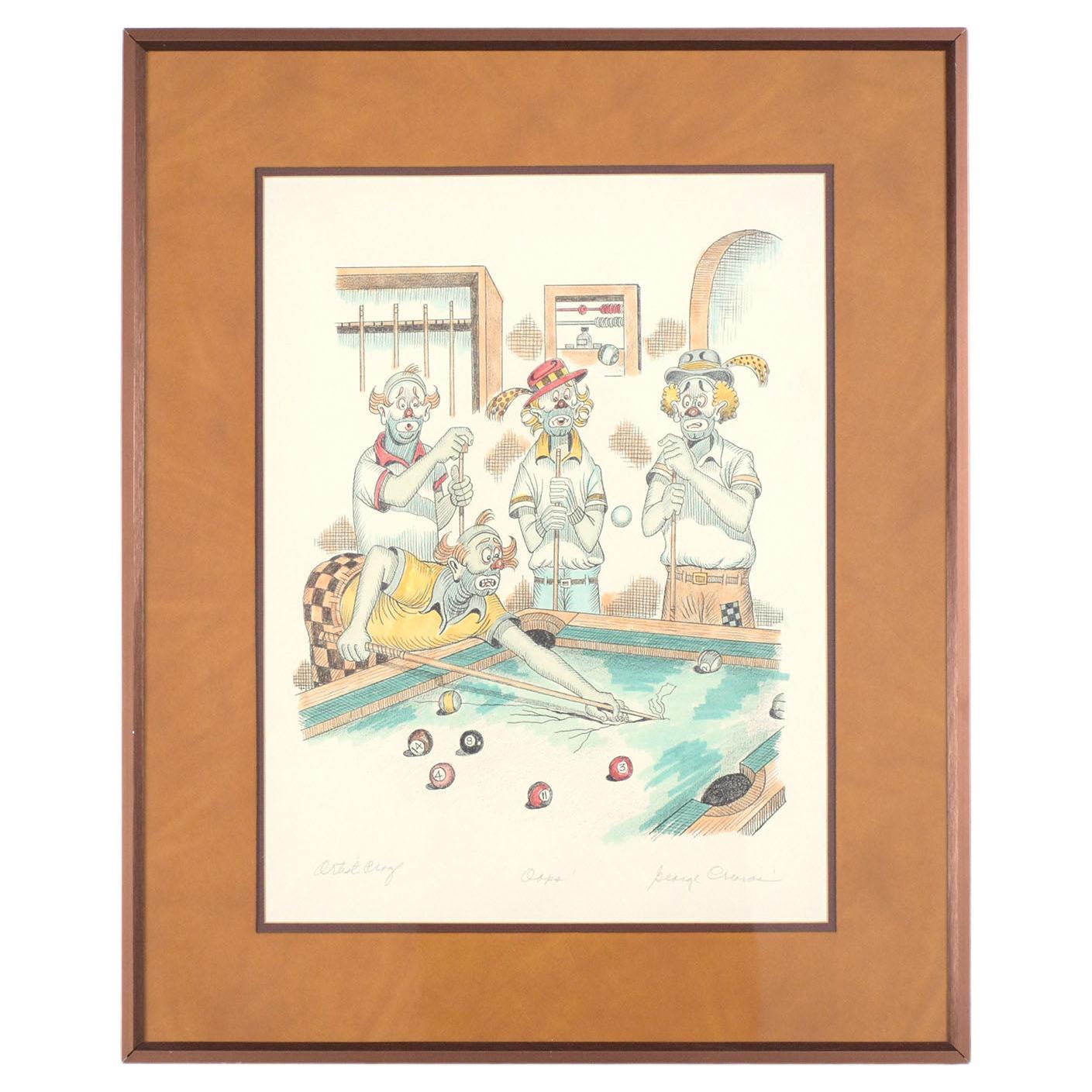Original Surrealist Lithograph by B.A.G. Guillot For Sale at 1stDibs
