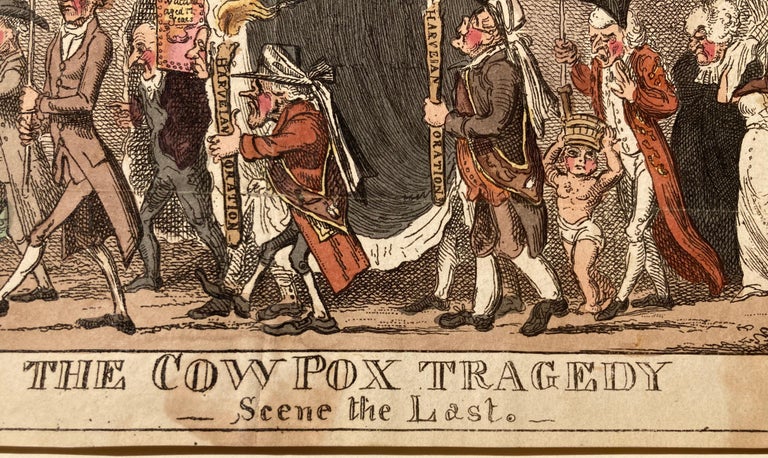 George Cruikshank - COWPOX TRAGEDY – SCENE THE LAST For Sale at 1stDibs