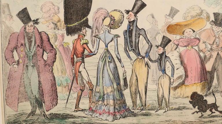 George Cruikshank - Monstrosities of 1821 etching with hand coloring ...