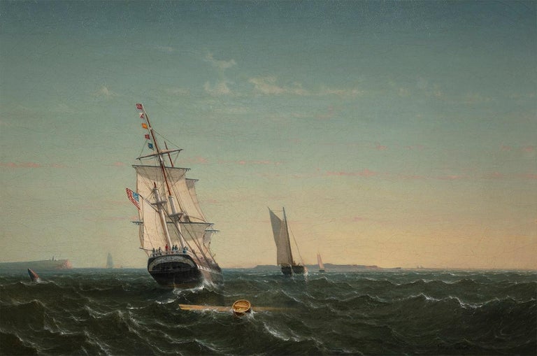 George Curtis - Sailing Outside Boston For Sale at 1stDibs