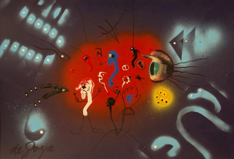 George De Goya - Approach - Abstract Space Sci Fi Collage - Mid 20th ...