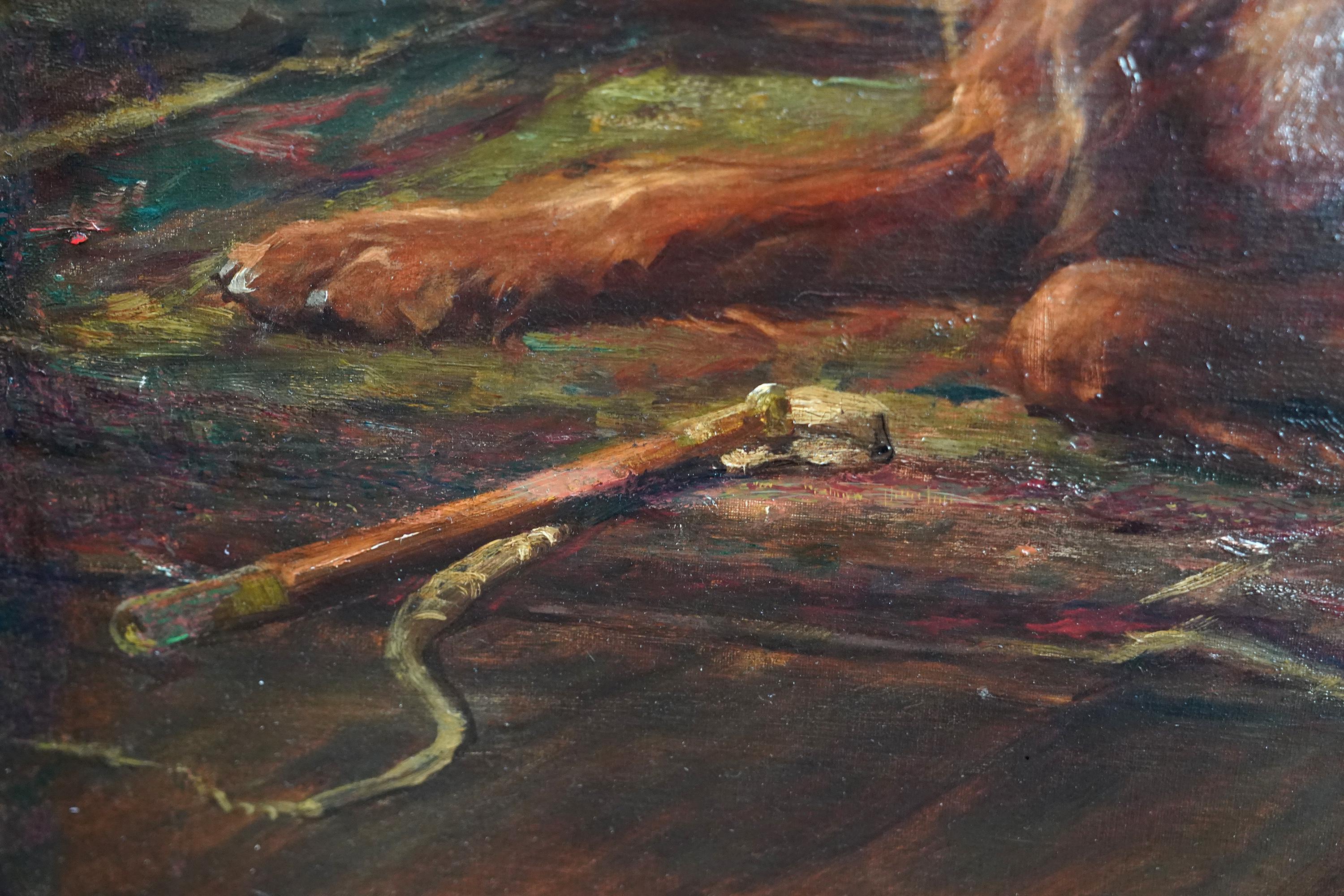 George Denholm Armour - Portrait of an Irish Red Setter Dog - British ...