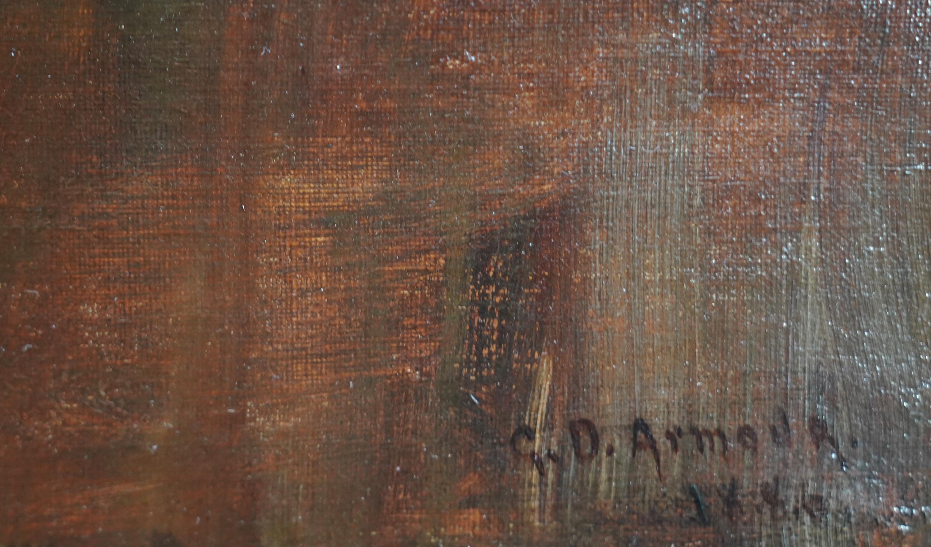 George Denholm Armour - Portrait of an Irish Red Setter Dog - British ...