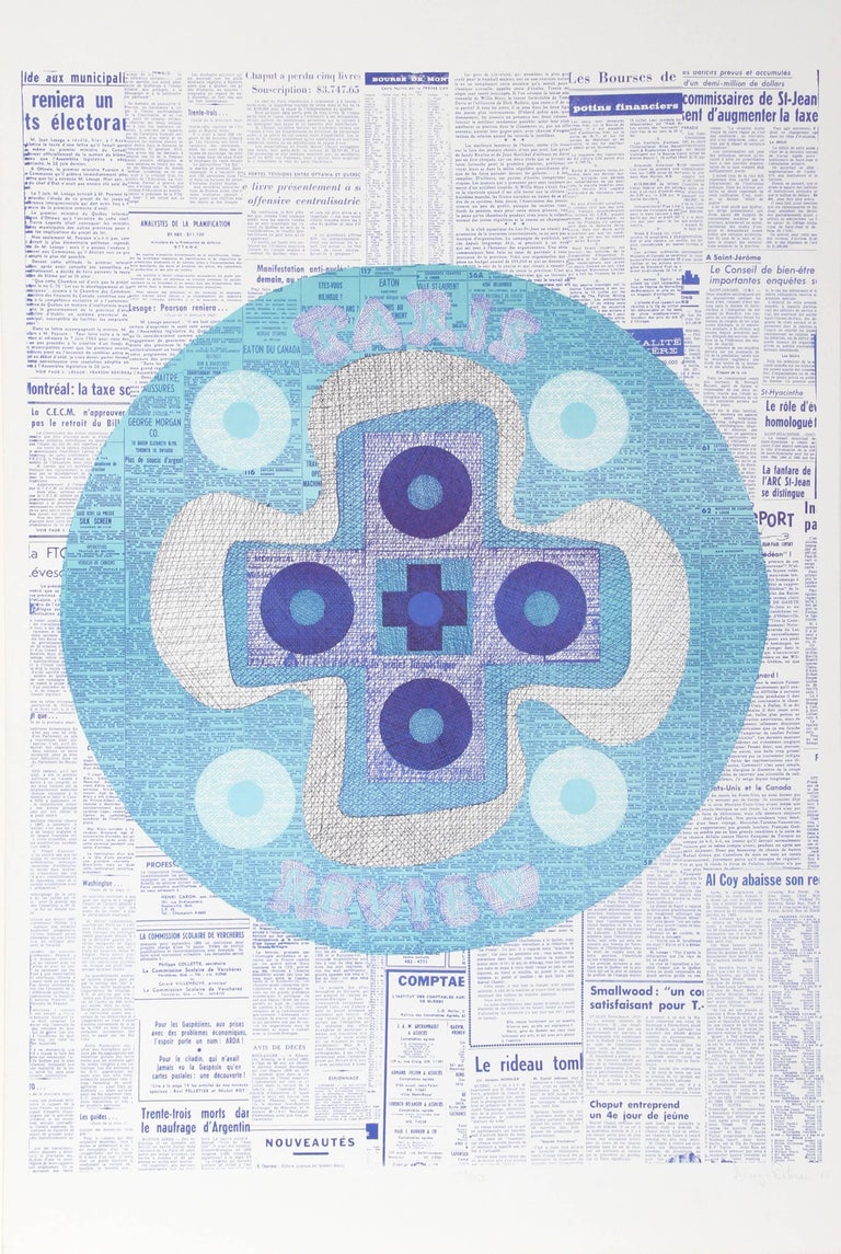 George Earl Ortman - Paris Review, Silkscreen by George Ortman 1965 at ...