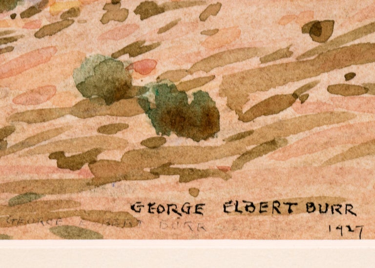 George Elbert Burr - A Mirage- Modernist 1920s Arizona Southwest Desert ...
