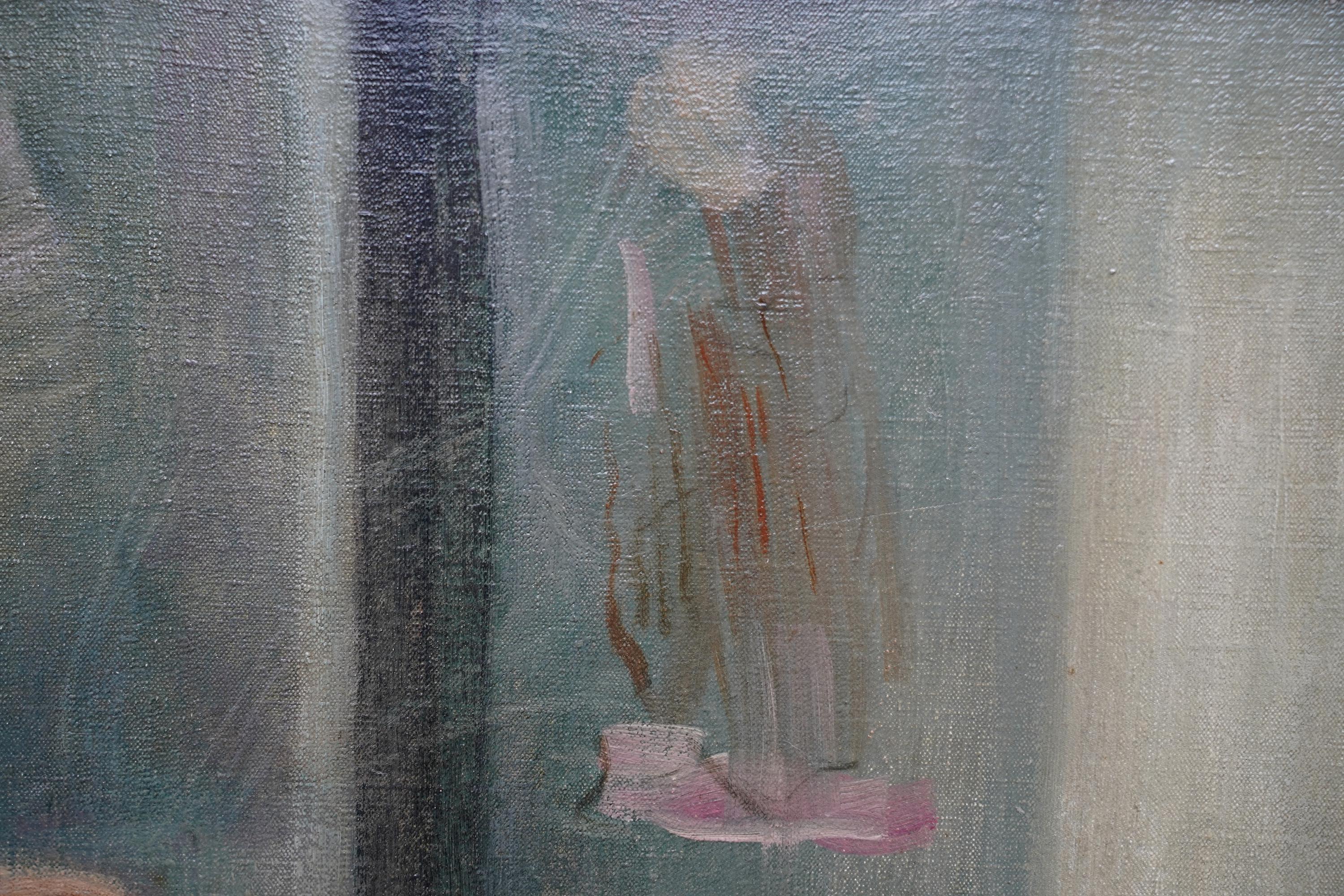 George Fiddes Watt - Portrait of Muriel Sutherland Playing Badminton ...