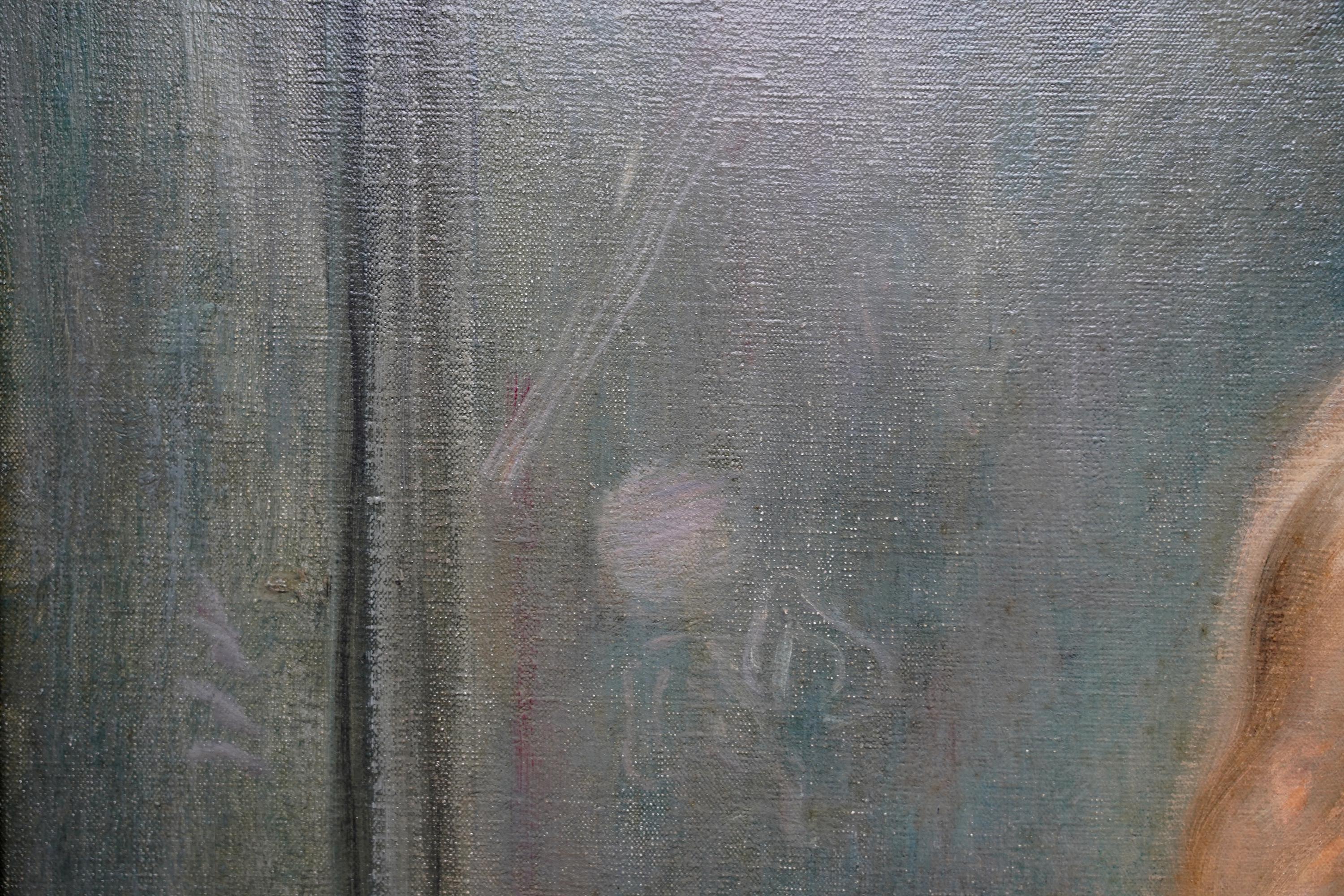 George Fiddes Watt - Portrait of Muriel Sutherland Playing Badminton ...