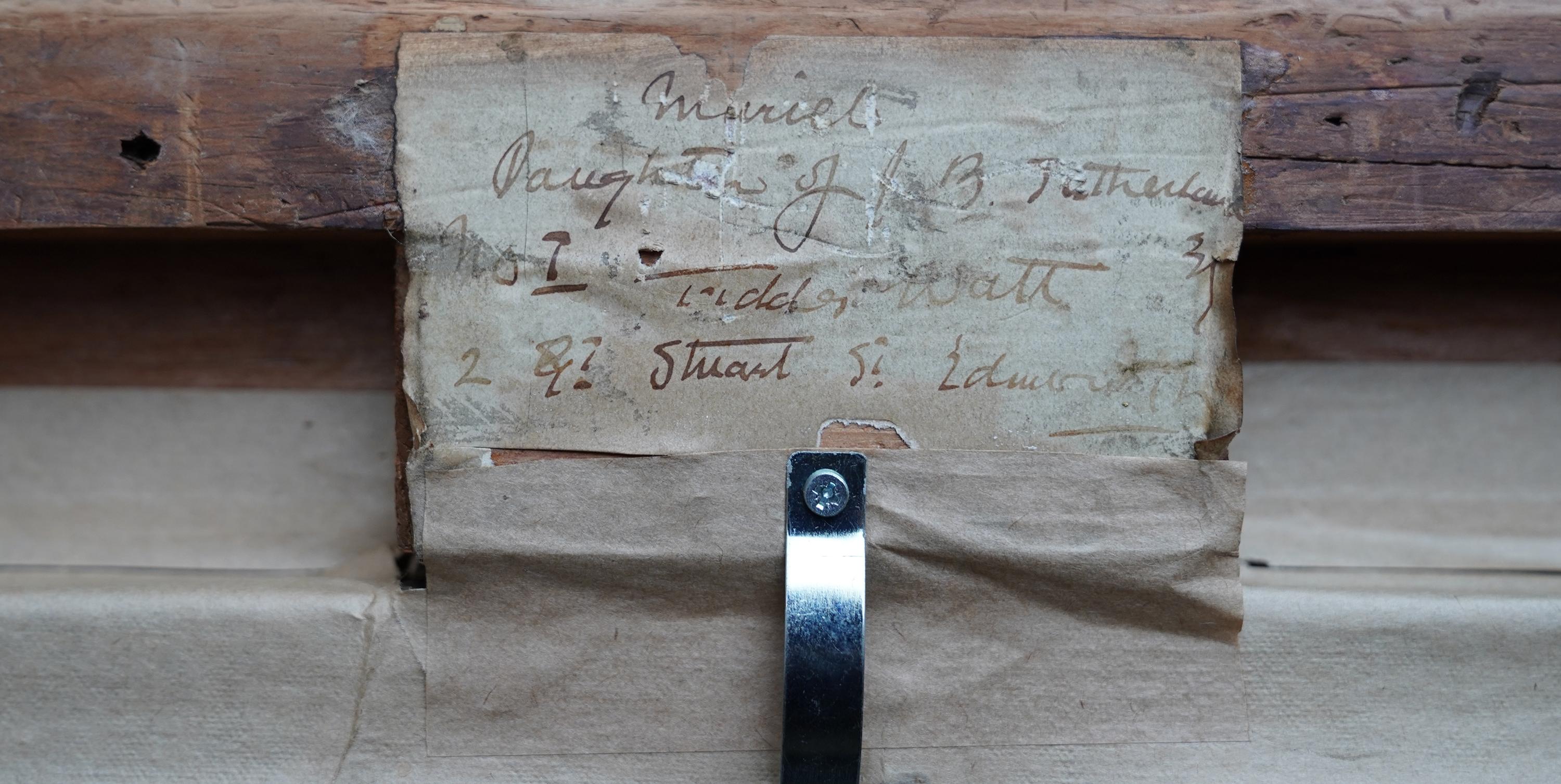 George Fiddes Watt - Portrait of Muriel Sutherland Playing Badminton ...