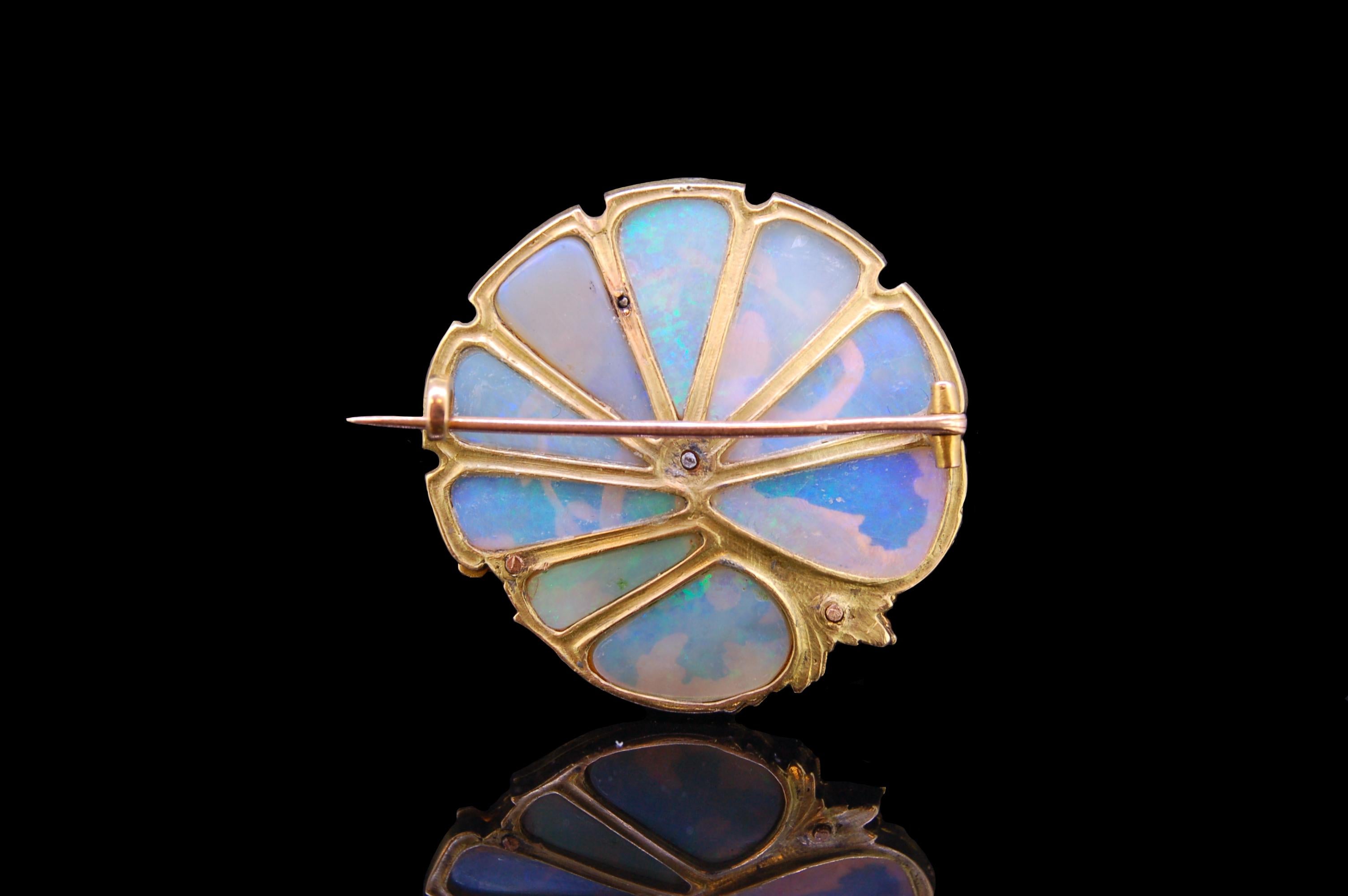 George Fouquet, an Opal, Diamond and Enamel Brooch For Sale at 1stDibs ...