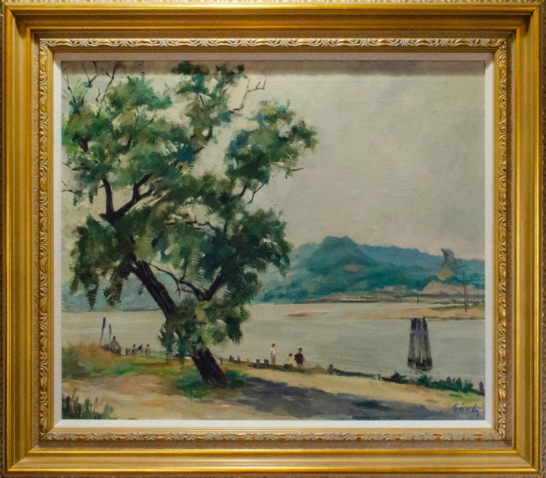 George Gach - George Gách painting of Glenwood Landing, Long Island ...